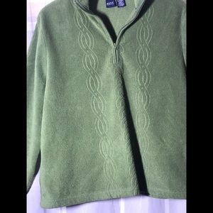 Basic Editions | Sweaters | Basic Editions Womens Quarter Zip Green ...